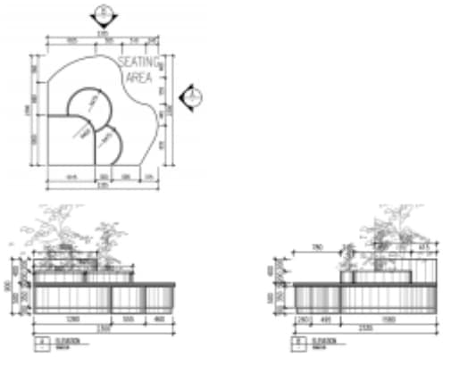 Outdoor Planter Box with Bench Proposal Materials – Custom Made Furnitures
